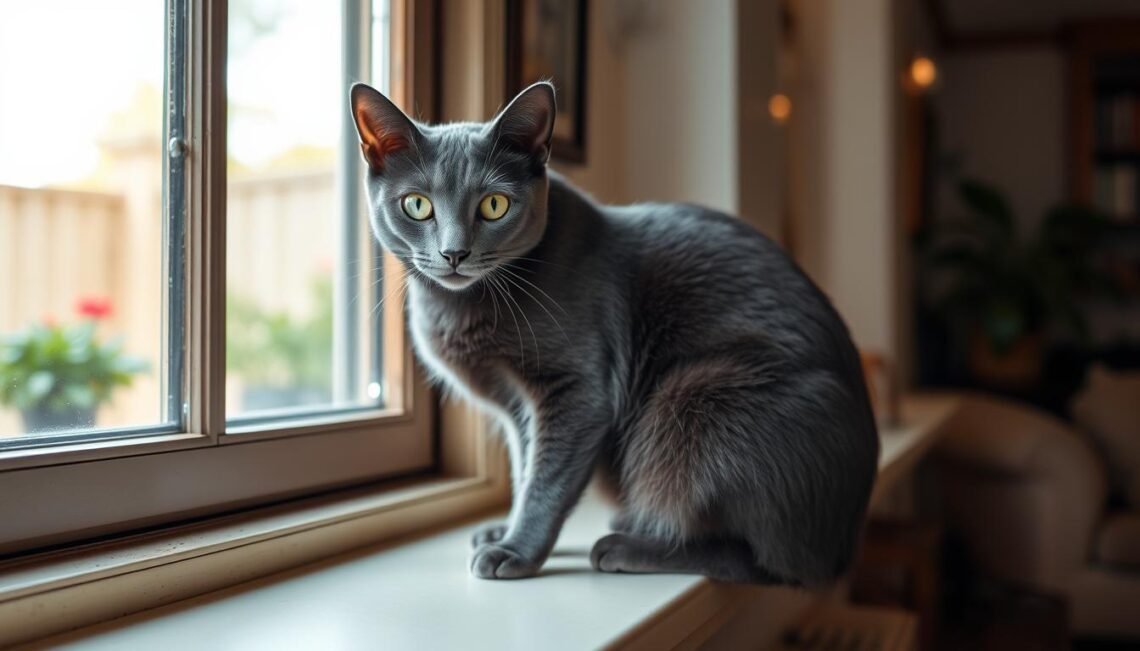 Información sobre la raza de gato Azul ruso